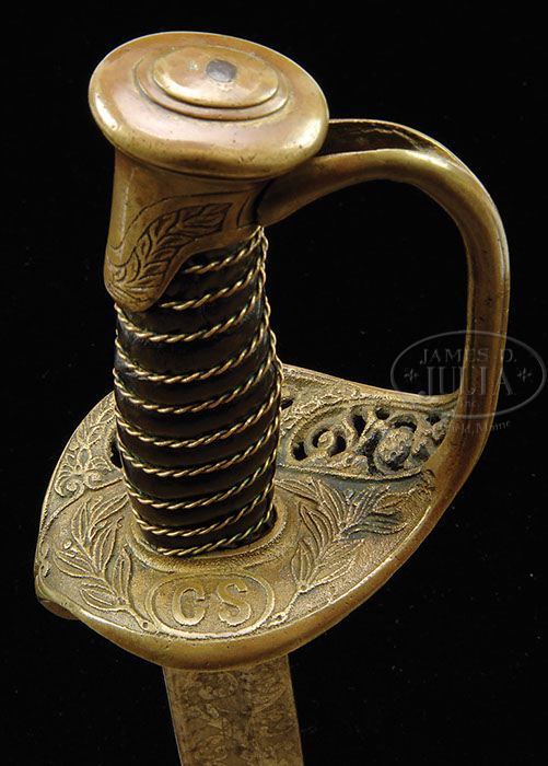 CONFEDERATE “LEECH & RIDGON” FOOT OFFICER’S SWORD INSCRIBED TO LT ...