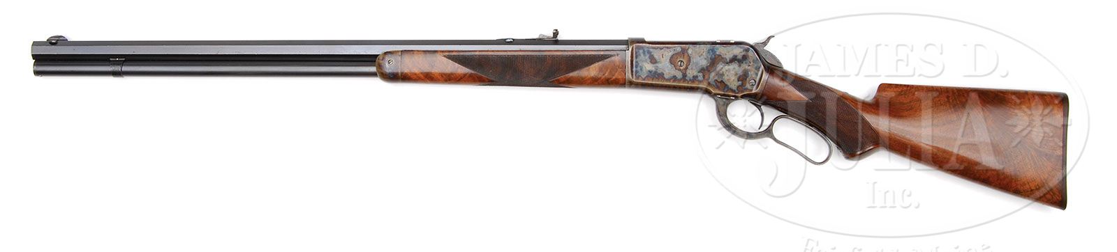 EXTRAORDINARY DELUXE WINCHESTER MODEL 1886 LEVER ACTION RIFLE.
