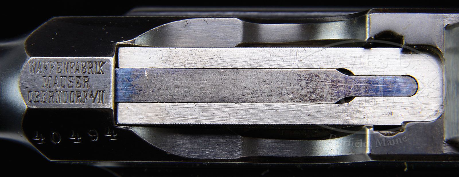 *MAUSER C96 PRE-WAR BOLO WITH LONG EXTRACTOR & GROOVED REAR SIGHT.