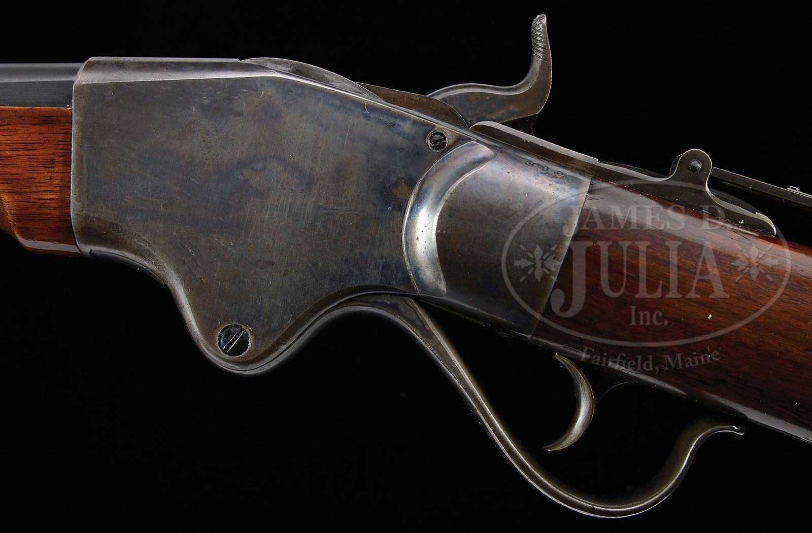 EXTREMELY RARE FACTORY ORIGINAL SPENCER SPORTING RIFLE.