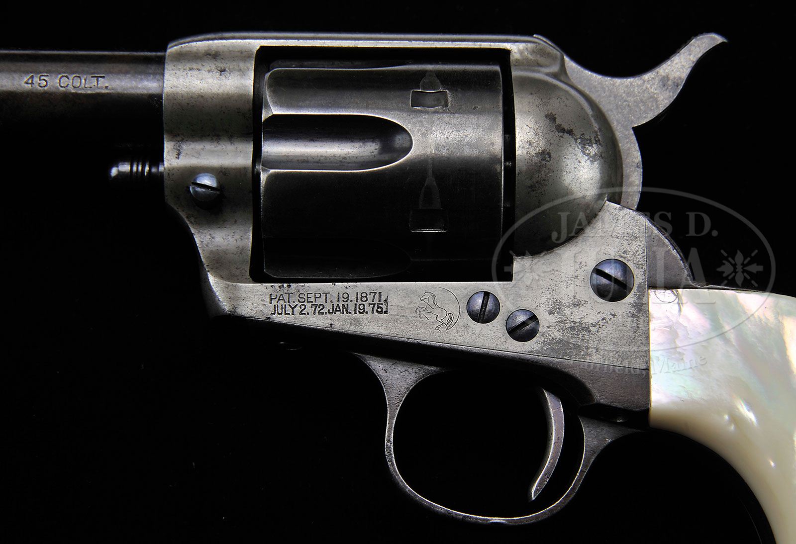 *EXTREMELY RARE COLT SHERIFF’S MODEL SINGLE ACTION ARMY REVOLVER.