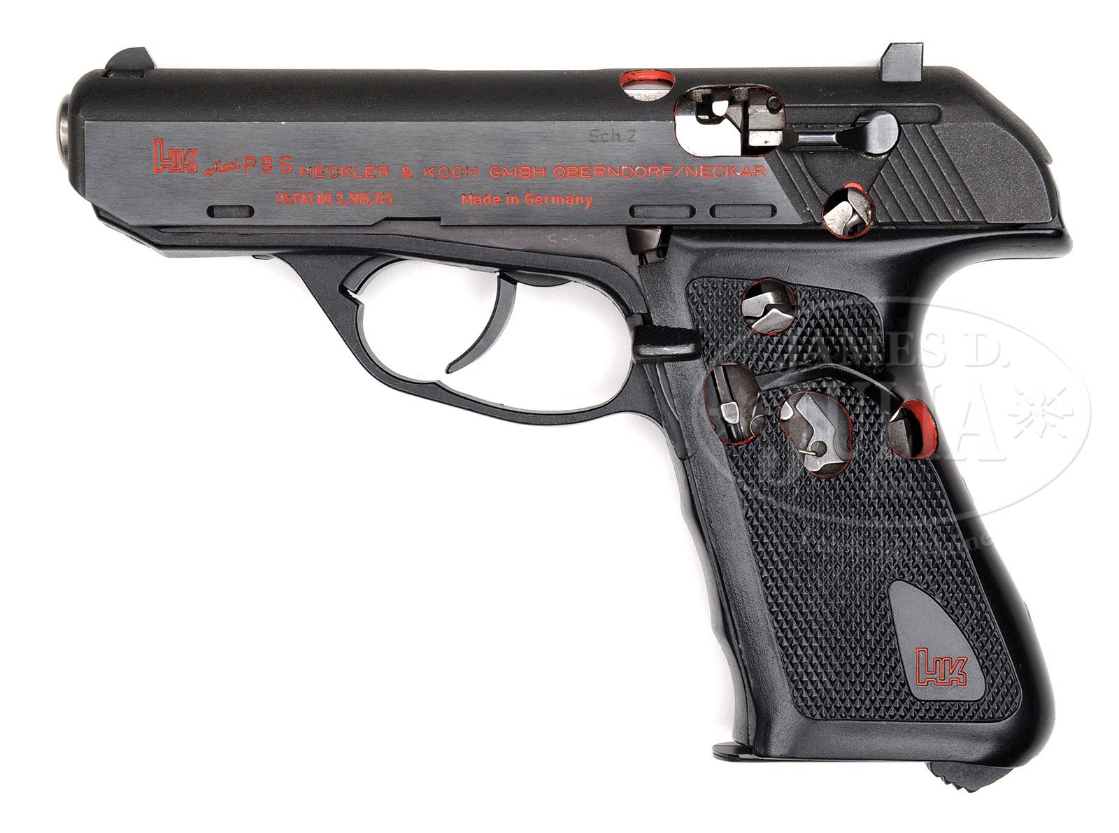 *RARE HECKLER & KOCH MODEL P9S FACTORY CUTAWAY SEMI-AUTO PISTOL.