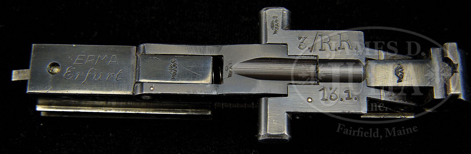 * PRUSSIAN CAVALRY ERMA LARGE BOX S.E.L.f. 22 CAL. CONVERSION SET.