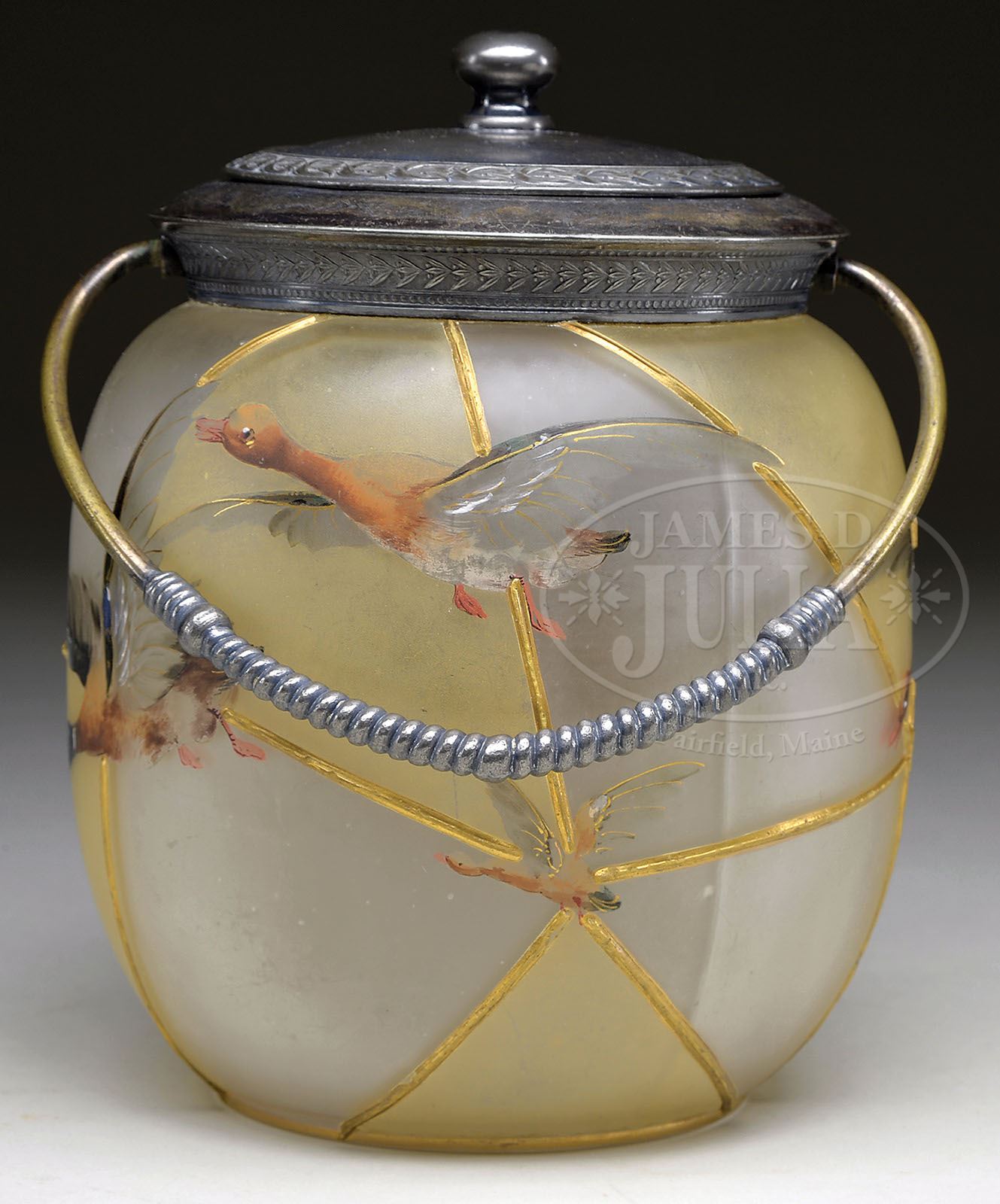 ROYAL FLEMISH GUBA DUCK BISCUIT JAR.