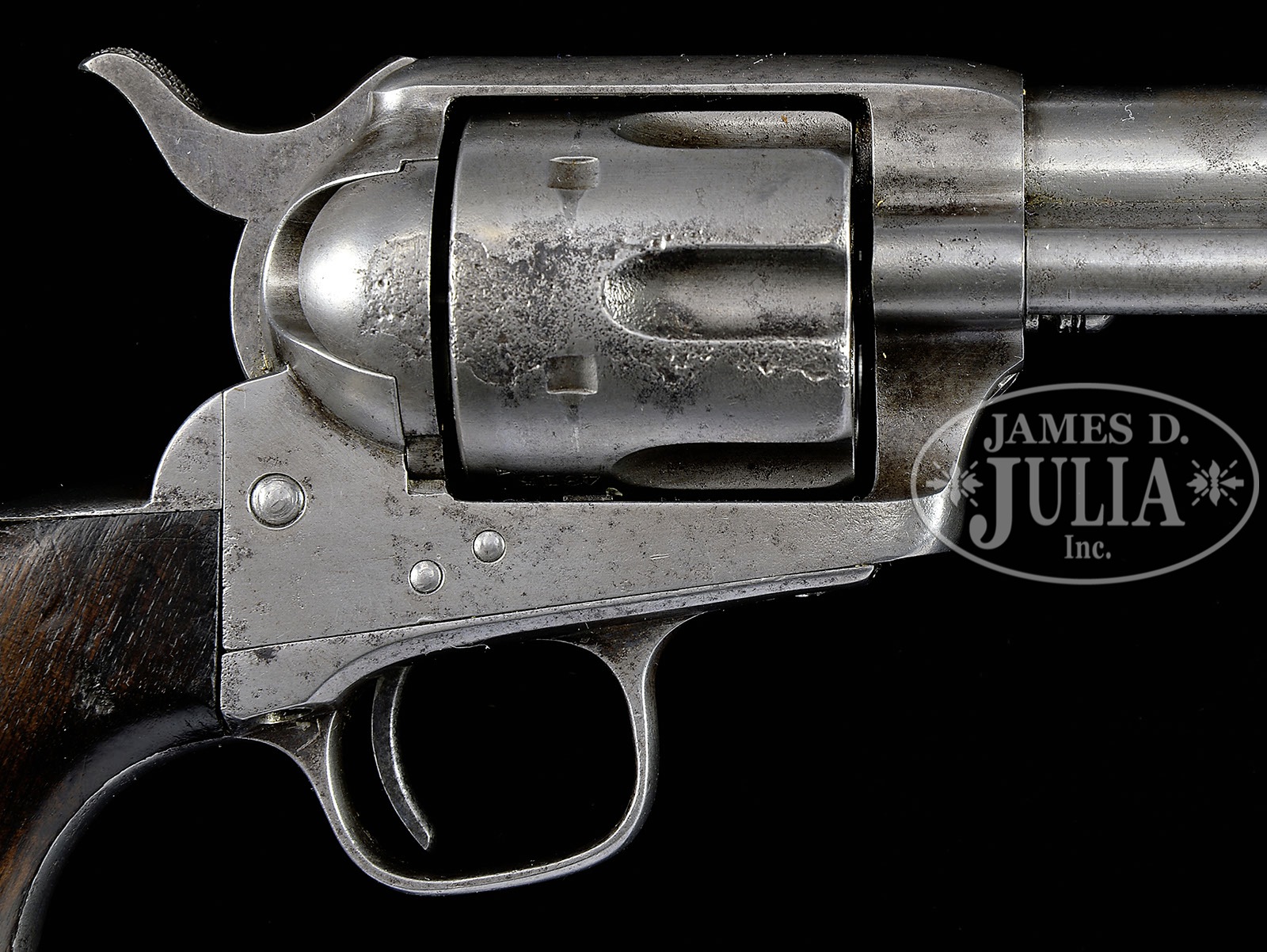 EXTRAORDINARILY RARE CUSTER BATTLEFIELD COLT SINGLE ACTION ARMY ...