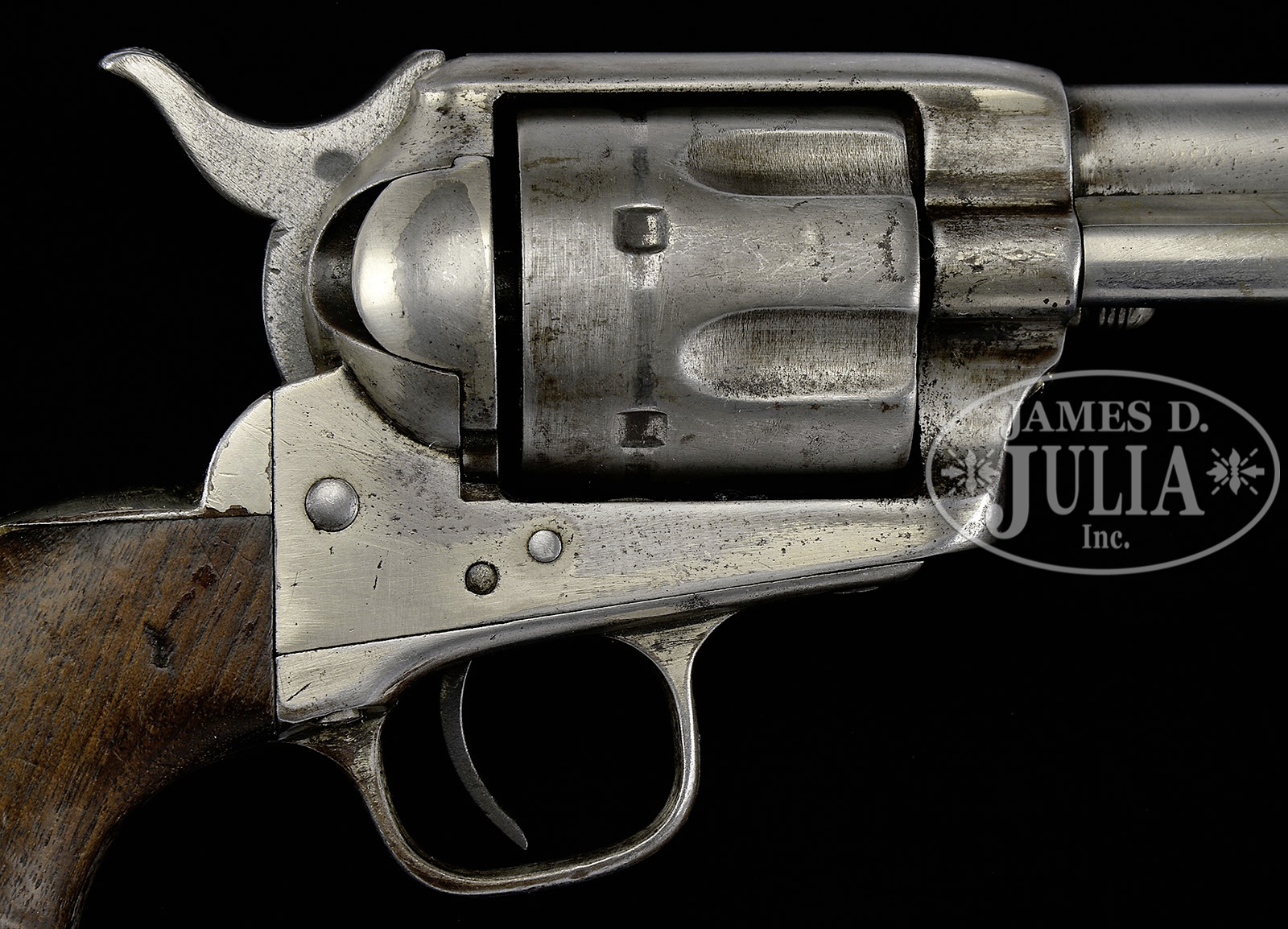 RARE CUSTER BATTLE COLT SINGLE ACTION ARMY REVOLVER IDENTIFIED TO SCOUT ...