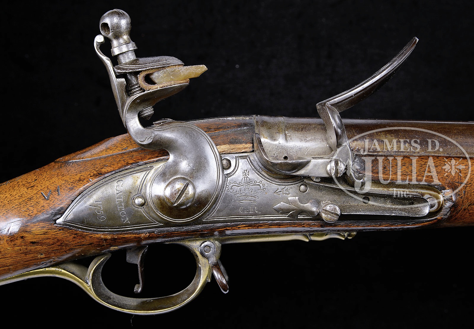 BROWN BESS “Militia & Marine” PATTERN MUSKET DATED 1759.