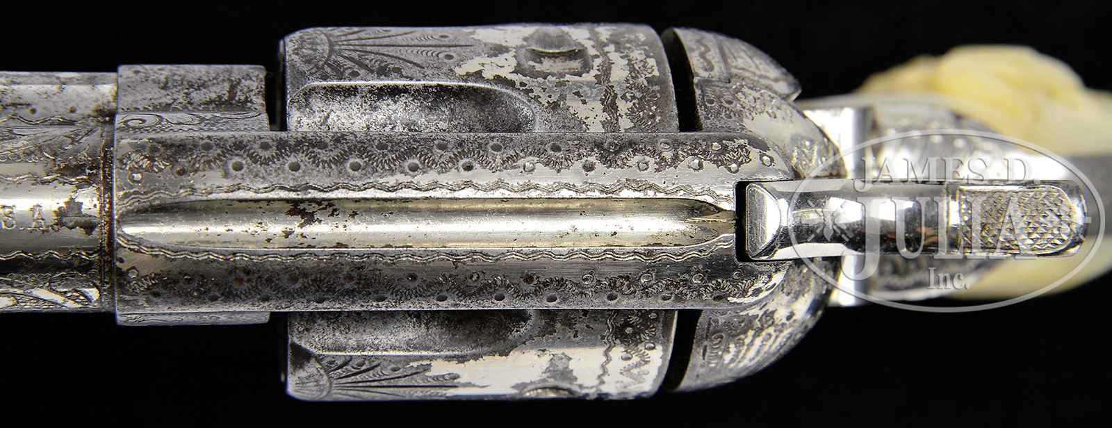 HELFRICHT ENGRAVED COLT FRONTIER SIX SHOOTER SINGLE ACTION ARMY ...