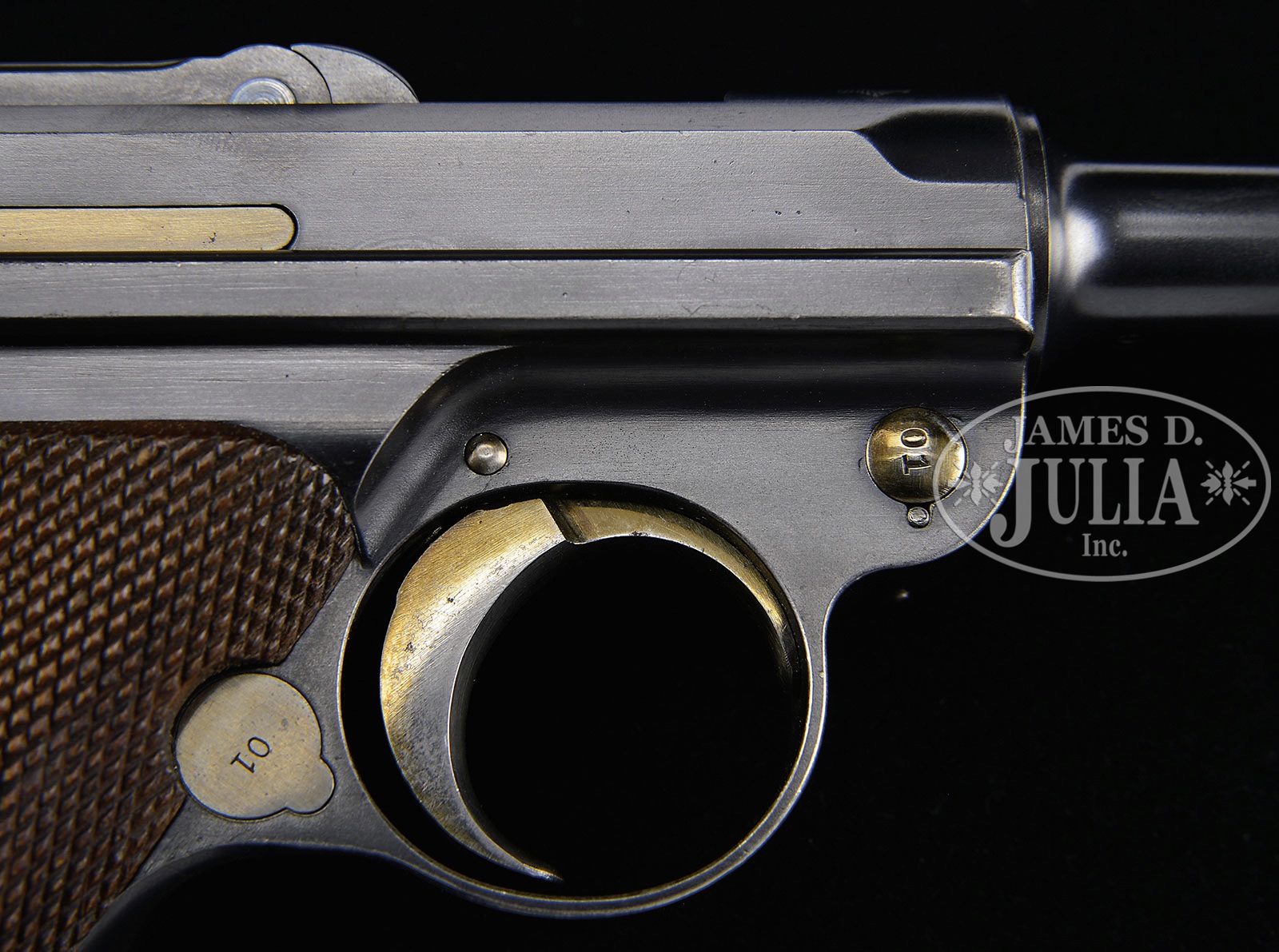 SPECTACULAR UNIQUE AND BEAUTIFUL FIRST PRODUCTION LUGER SERIAL NUMBER 01.