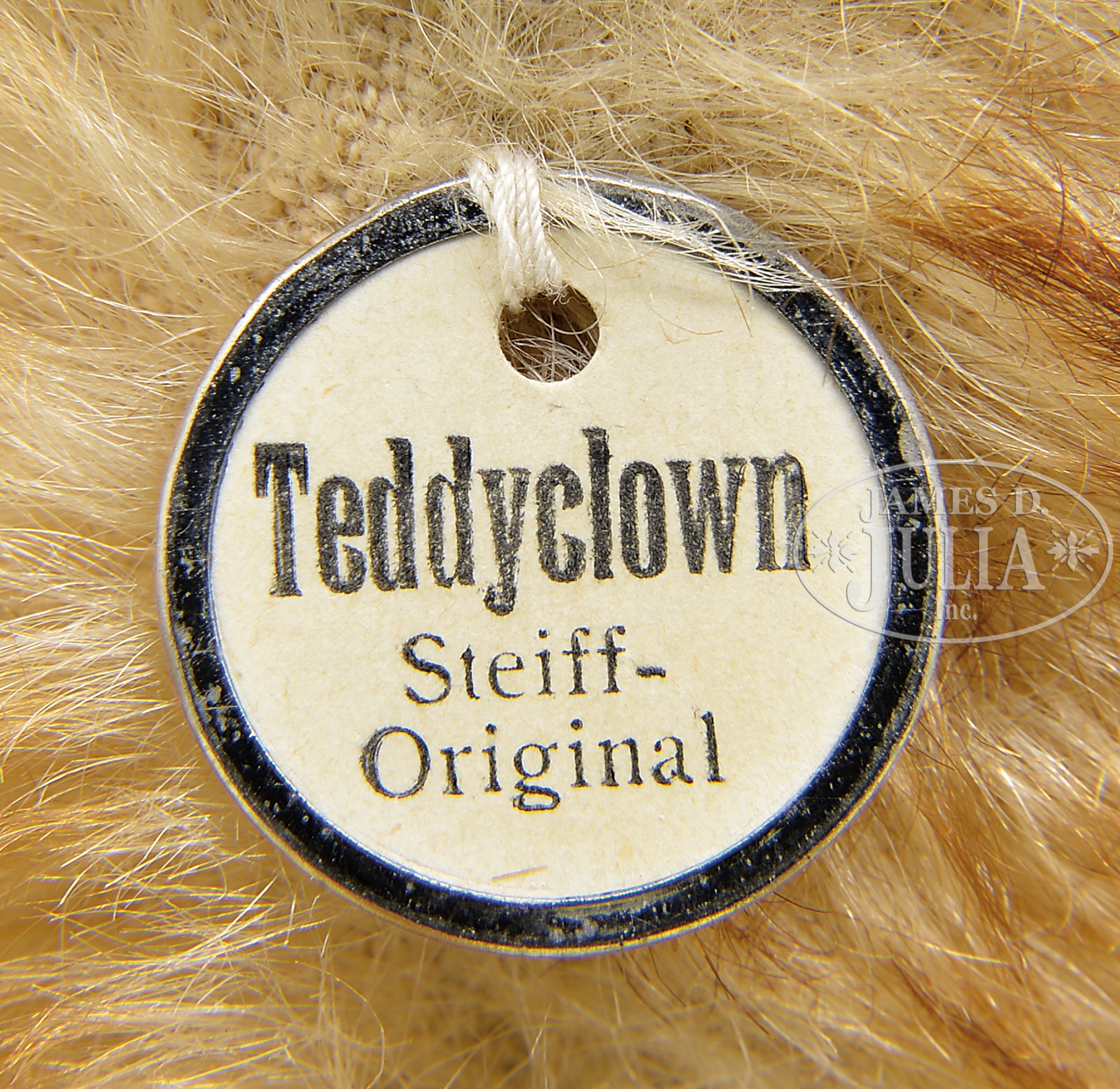 REMARKABLE AND COMPLETE BROWN TIPPED STEIFF TEDDY CLOWN BEAR.