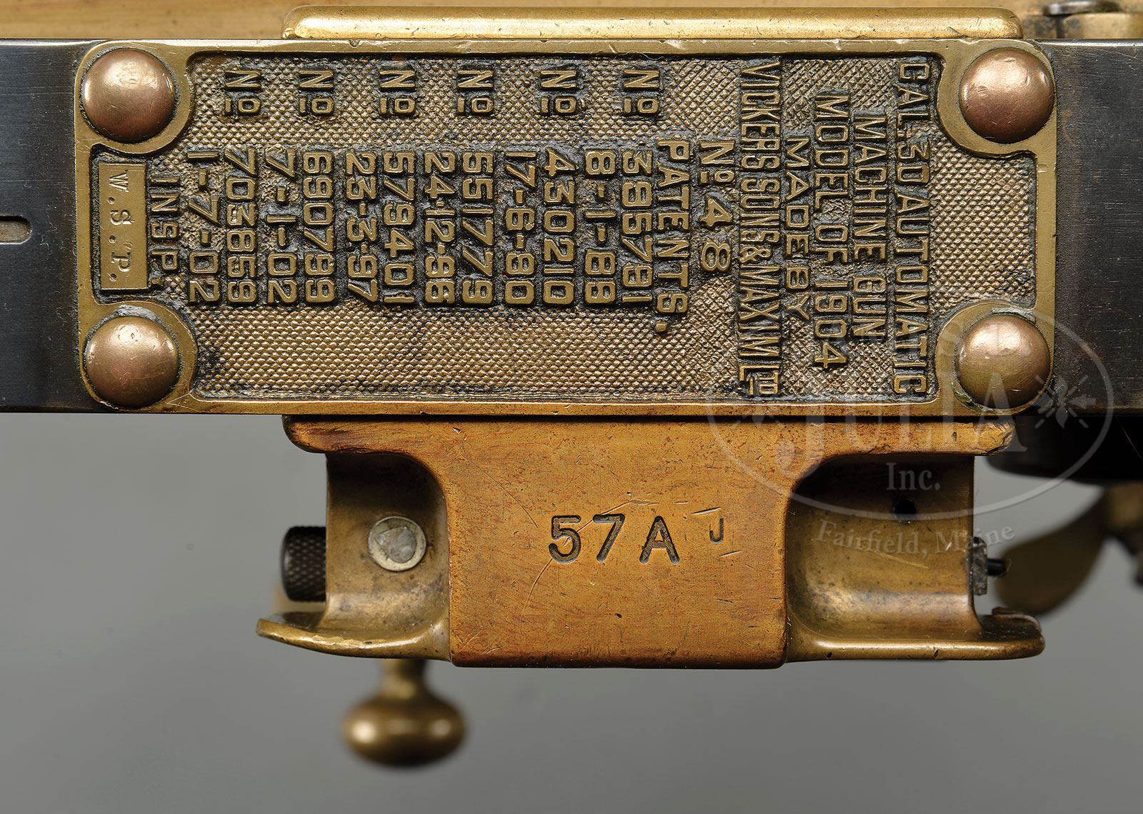 *EXTREMELY RARE AND DESIRABLE VICKERS MAXIM MODEL 1904 FORMERLY USED BY ...