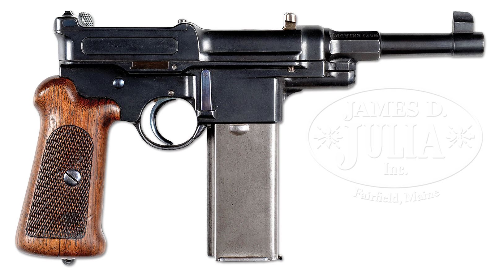 EXCEPTIONALLY RARE MAUSER M1906-08 SELF-LOADING PISTOL WITH 20 SHOT ...