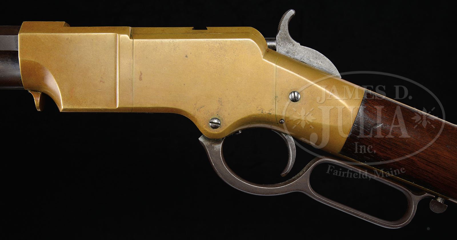 RARE CIVIL WAR ERA PRESENTATION INSCRIBED HENRY MODEL 1860 LEVER ACTION ...