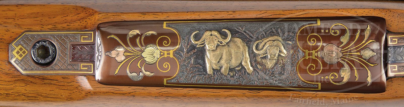 RARE AND MAGNIFICENT GOLD INLAID “KEITH GRADE” CHAMPLIN & HASKINS ...