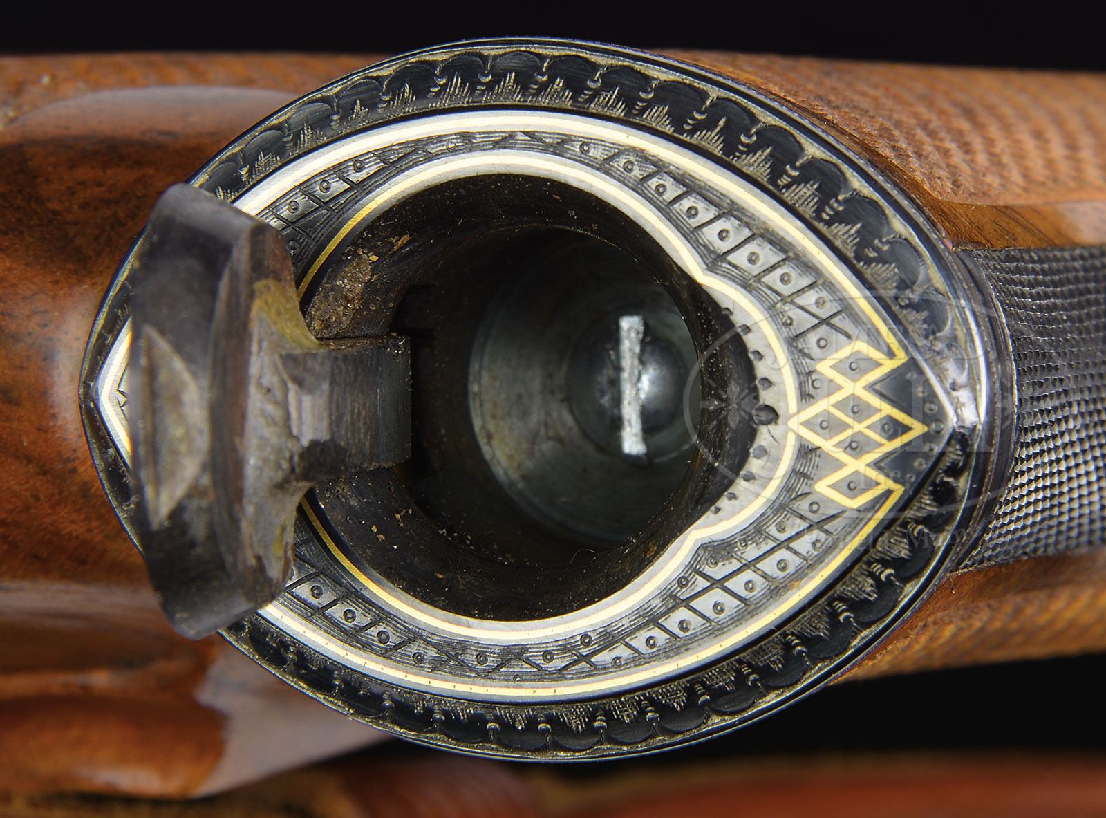 RARE AND MAGNIFICENT GOLD INLAID “KEITH GRADE” CHAMPLIN & HASKINS ...