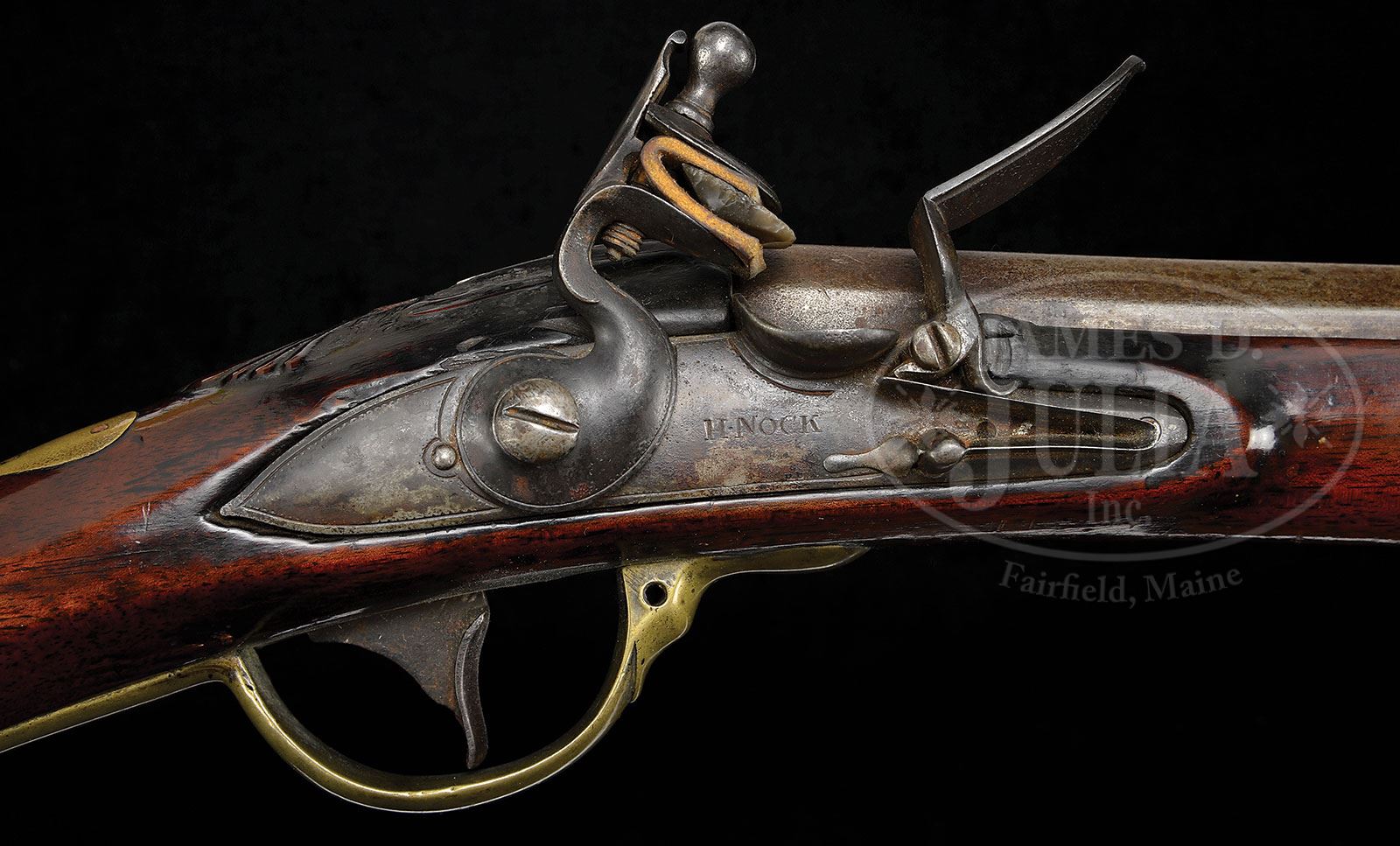 LATE 18TH CENTURY HENRY NOCK MARKED FLINTLOCK FOWLER.