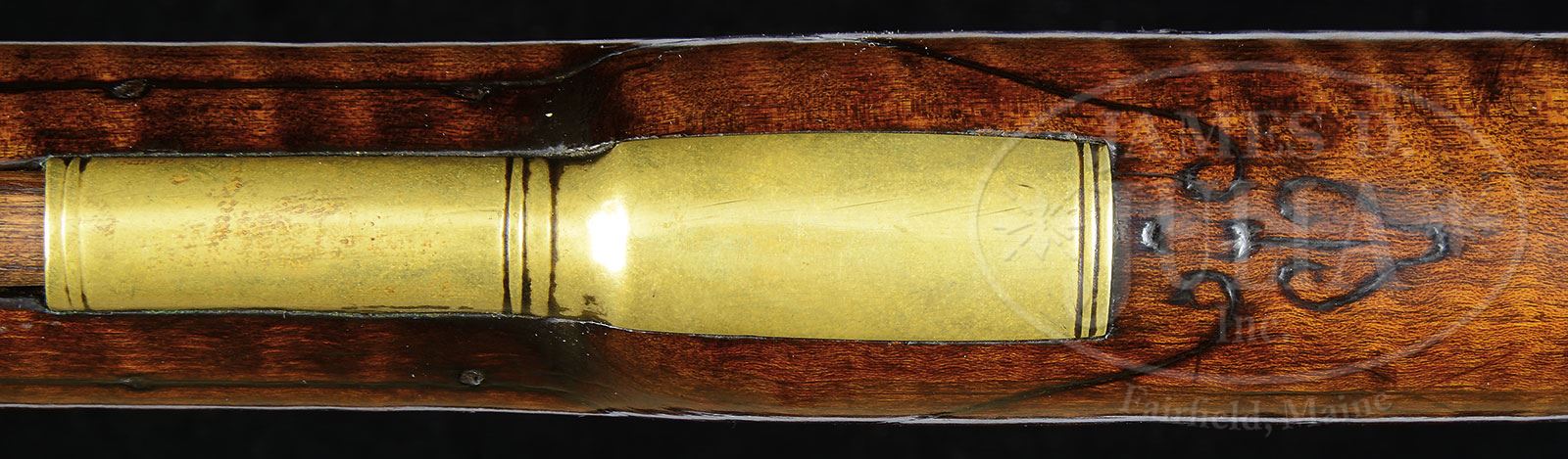 RELIEF CARVED FLINTLOCK KENTUCKY SMOOTH RIFLE ATTRIBUTED TO READING ...