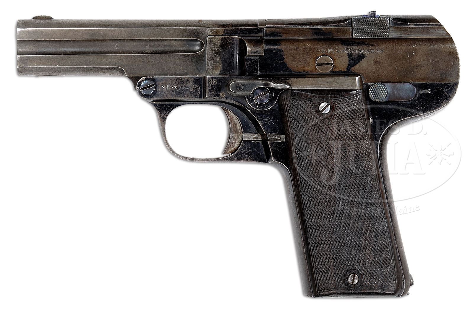 ANCIENS ETABLISSEMENTS PIEPER M1908, PROTOTYPE IN .45 ACP, U.S. TEST TRIAL.