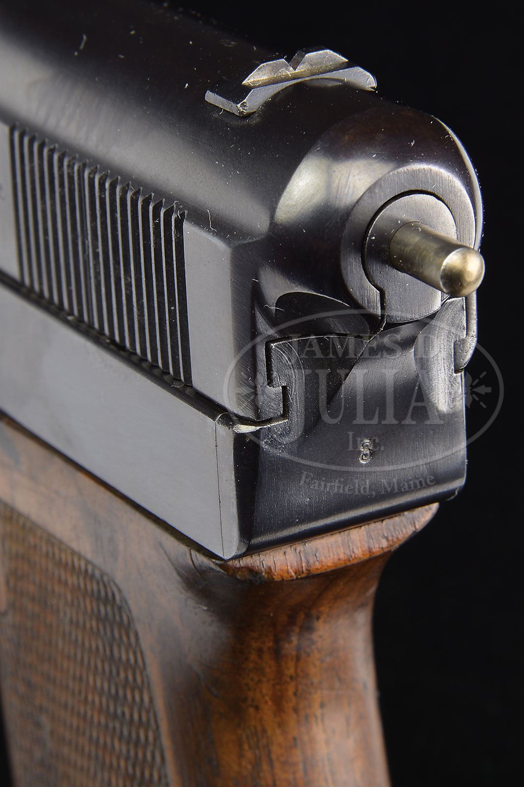 PHENOMENAL MAUSER M1912/14 IN .45 ACP WITH MATCHING MAGAZINE.