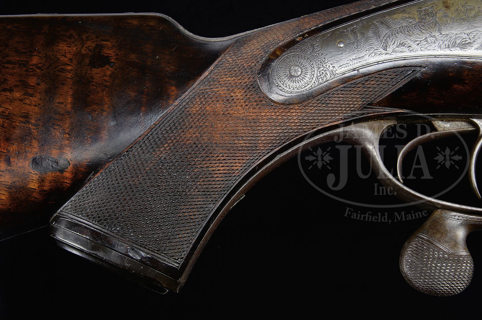 HUMONGOUS HOLLAND & HOLLAND FOUR BORE DOUBLE ELEPHANT RIFLE.
