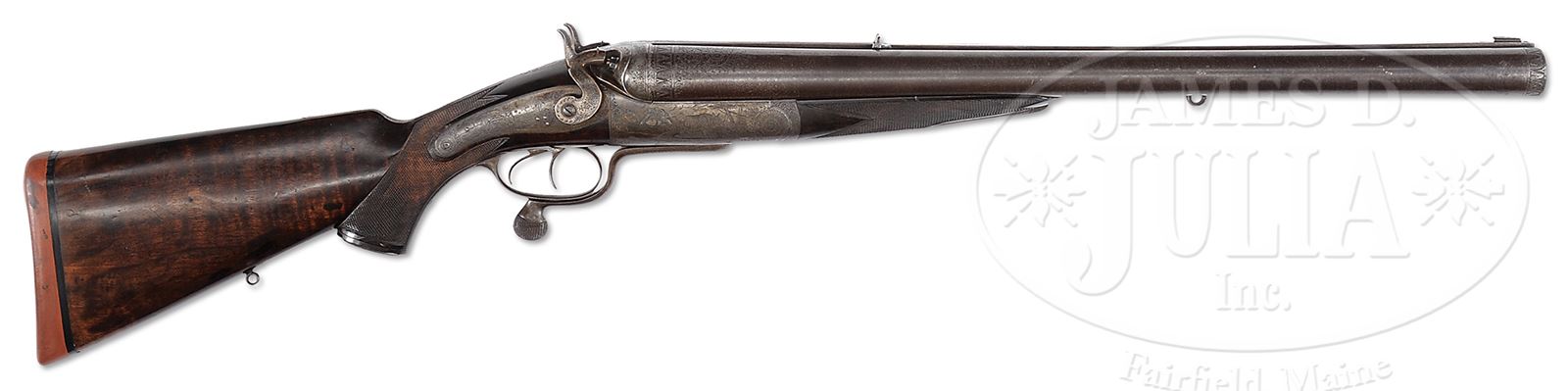 HUMONGOUS HOLLAND & HOLLAND FOUR BORE DOUBLE ELEPHANT RIFLE.