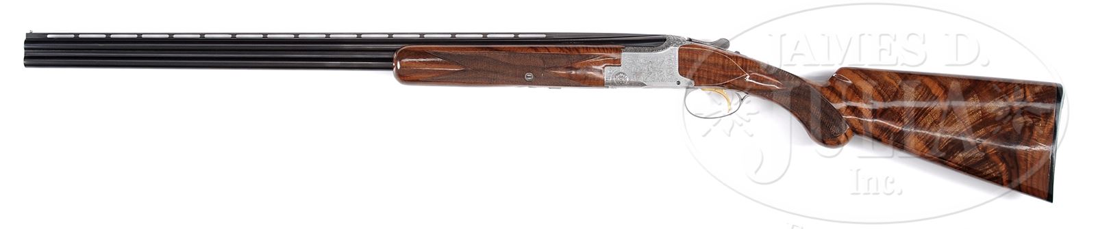 SCARCE 28 GAUGE BROWNING PIGEON GRADE SUPERPOSED WITH CASE.