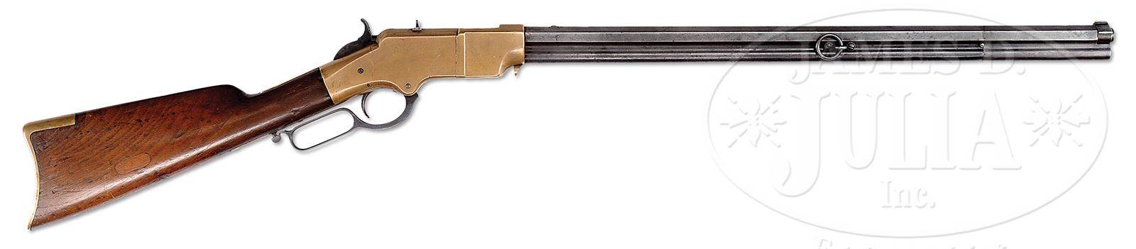 CIVIL WAR ERA HENRY MODEL 1860 LEVER ACTION RIFLE INSCRIBED TO CIVIL ...