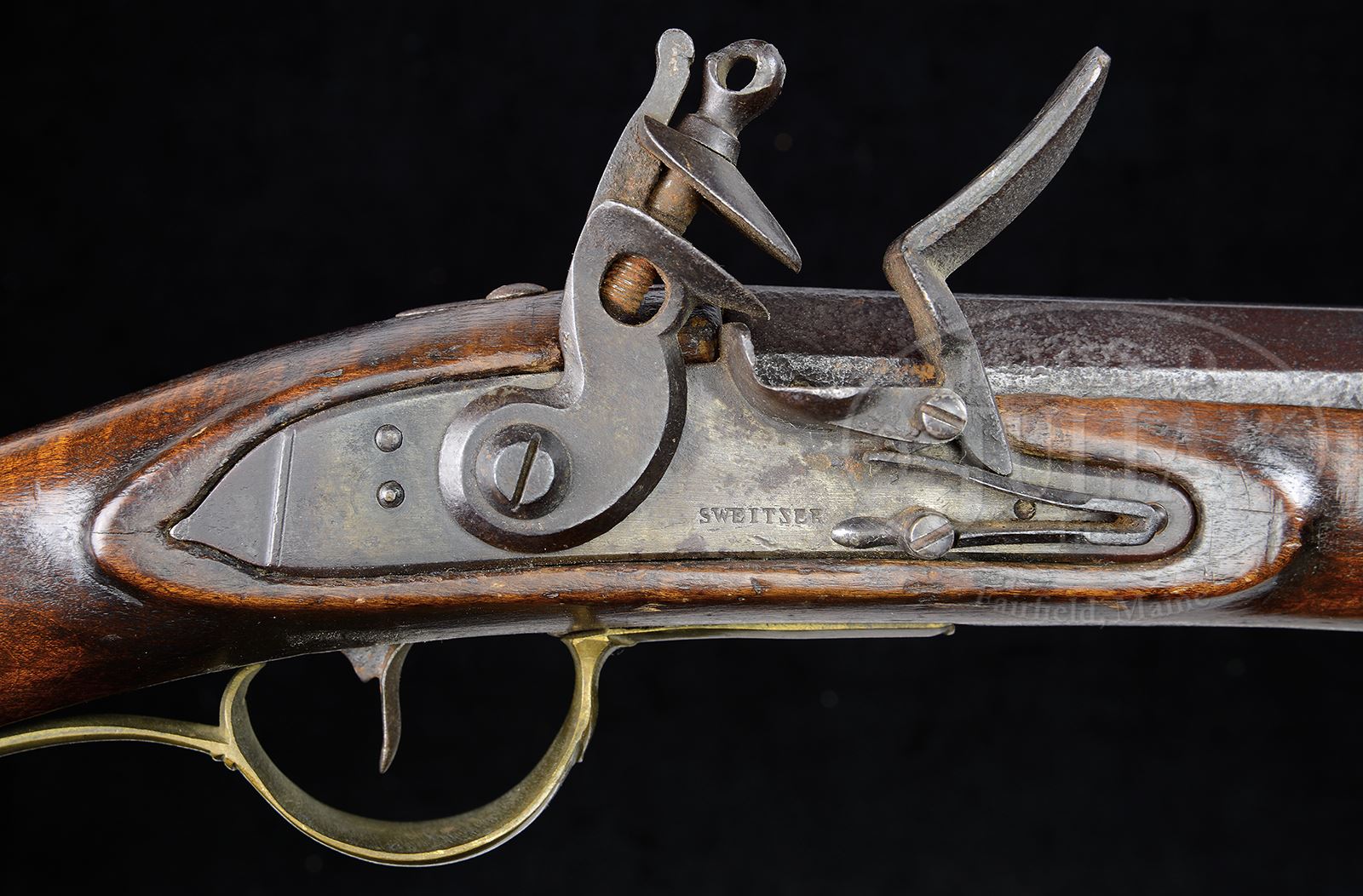 EXTREMELY RARE PENNSYLVANIA KENTUCKY MILITIA RIFLE BY LANCASTER ...