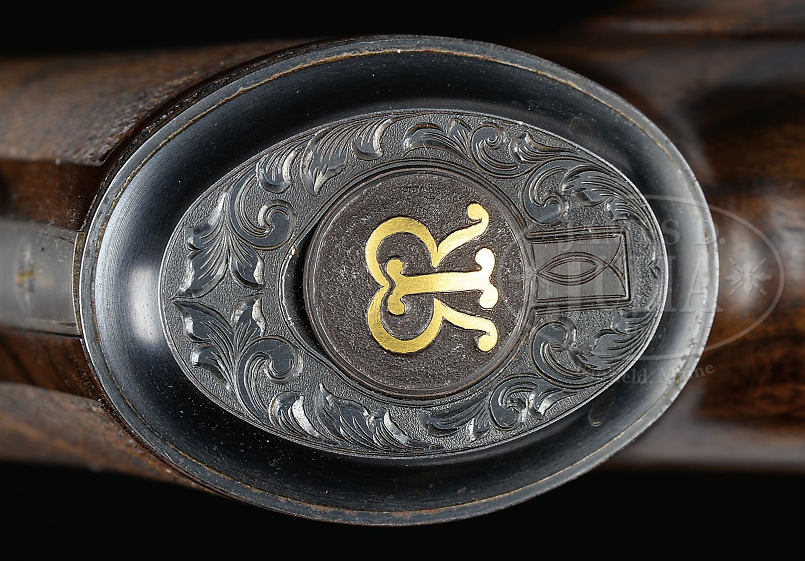 RIGBY DOUBLE RIFLE WITH EXTRA SHOTGUN BARRELS, SCOPE, AND CASE.