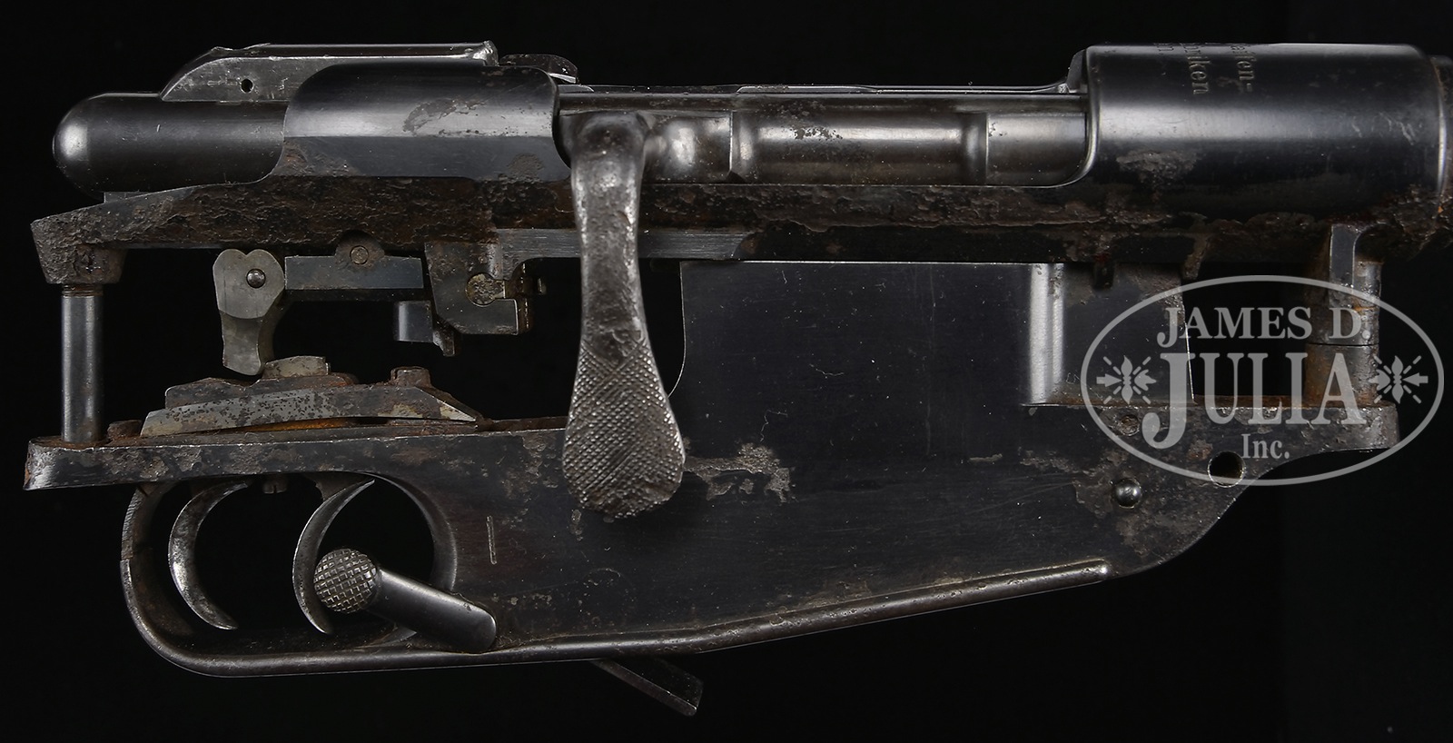 EXCEPTIONALLY RARE GEORG LUGER MODEL 1892/6 RIFLE BARRELED ACTION.