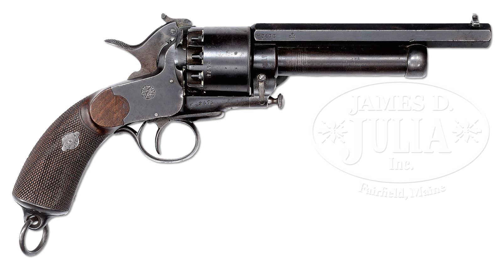 SCARCE HIGH CONDITION LEMAT 2ND MODEL GRAPESHOT REVOLVER.