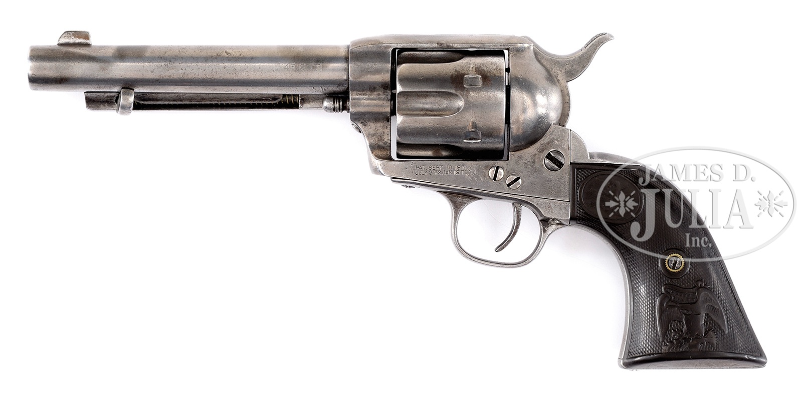 EXTREMELY RARE AND HISTORIC DOCUMENTED COLT SINGLE ACTION ARMY CARRIED ...