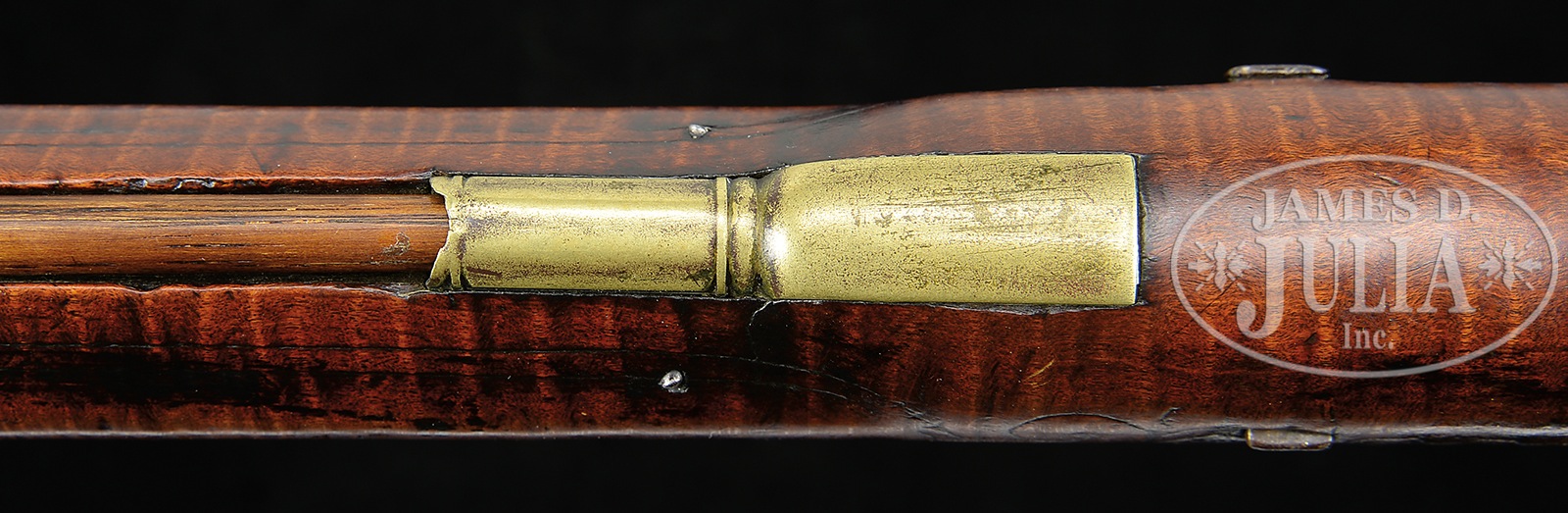 RELIEF CARVED J.P. BECK RECONVERTED FLINTLOCK KENTUCKY RIFLE.