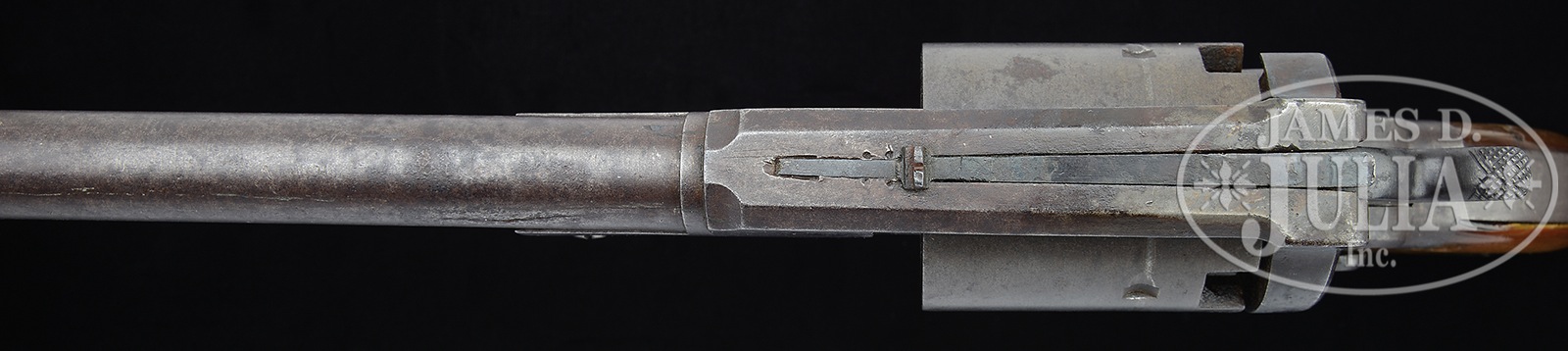 EXTRAORDINARILY RARE AND UNIQUE “SISTERDALE TEXAS” DRAGOON ARMY REVOLVER.