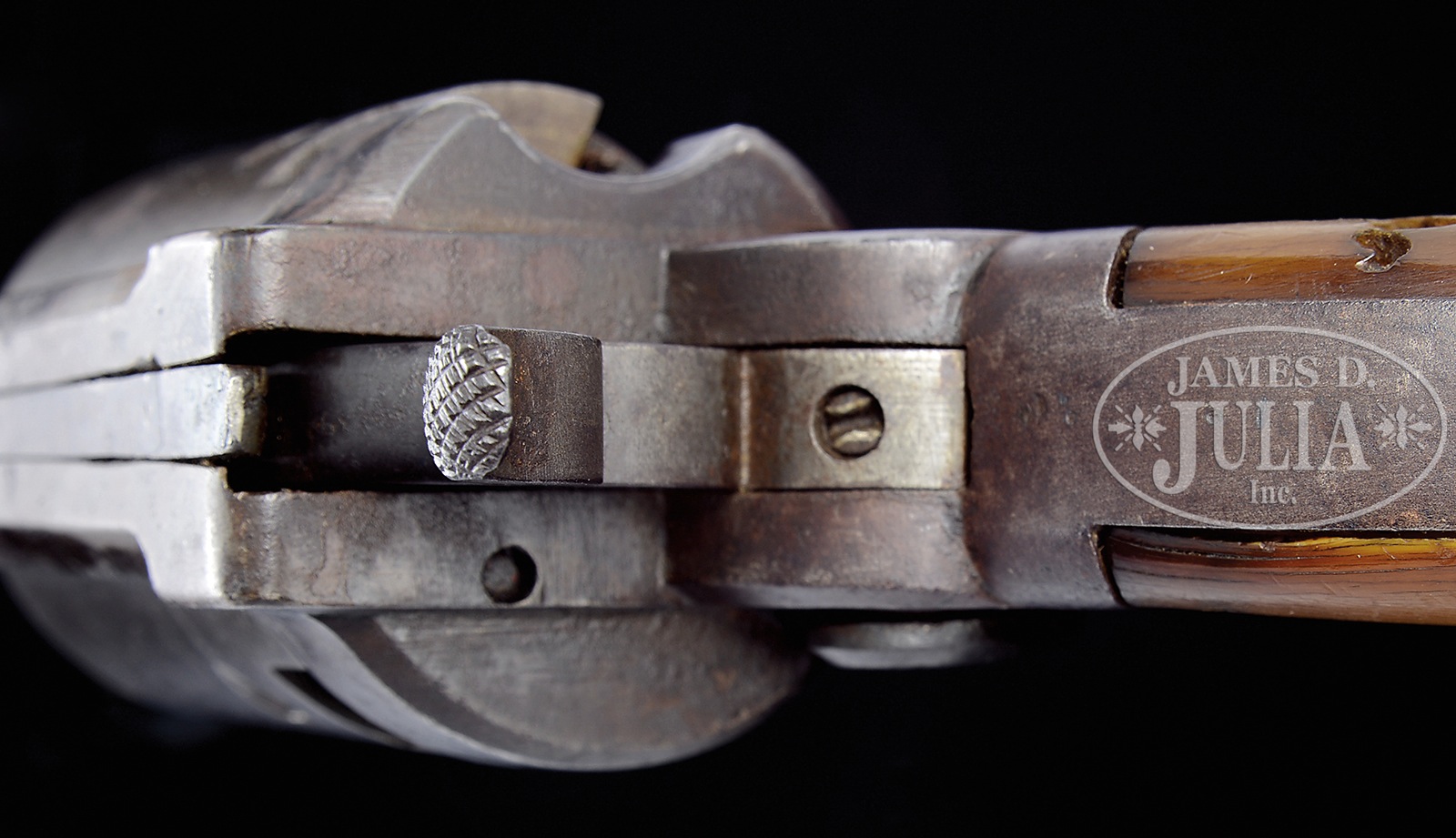 EXTRAORDINARILY RARE AND UNIQUE “SISTERDALE TEXAS” DRAGOON ARMY REVOLVER.