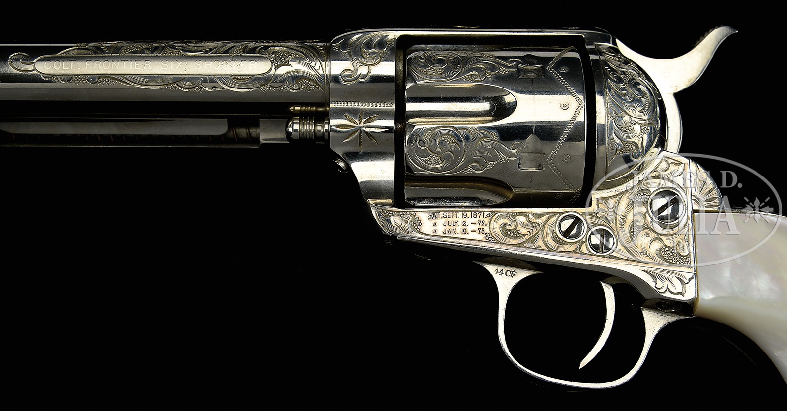 FINE NIMSCHKE ENGRAVED COLT FRONTIER SIX SHOOTER SINGLE ACTION ARMY ...