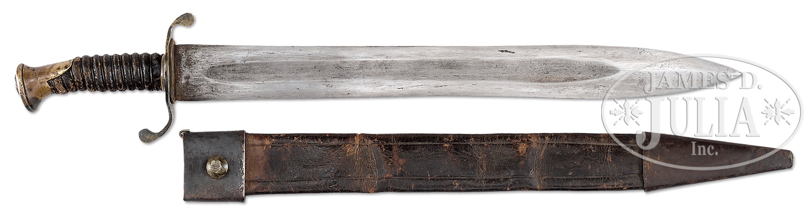 VERY FINE AND RARE THOMAS LEECH & CO, MEMPHIS NOVELTY WORKS SIDE KNIFE.