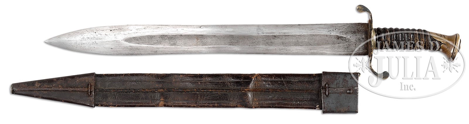 VERY FINE AND RARE THOMAS LEECH & CO, MEMPHIS NOVELTY WORKS SIDE KNIFE.