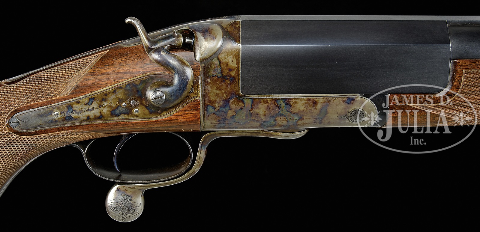 ARMY & NAVY SINGLE SHOT JONES UNDERLEVER FOUR BORE SHOTGUN WITH NEW ...