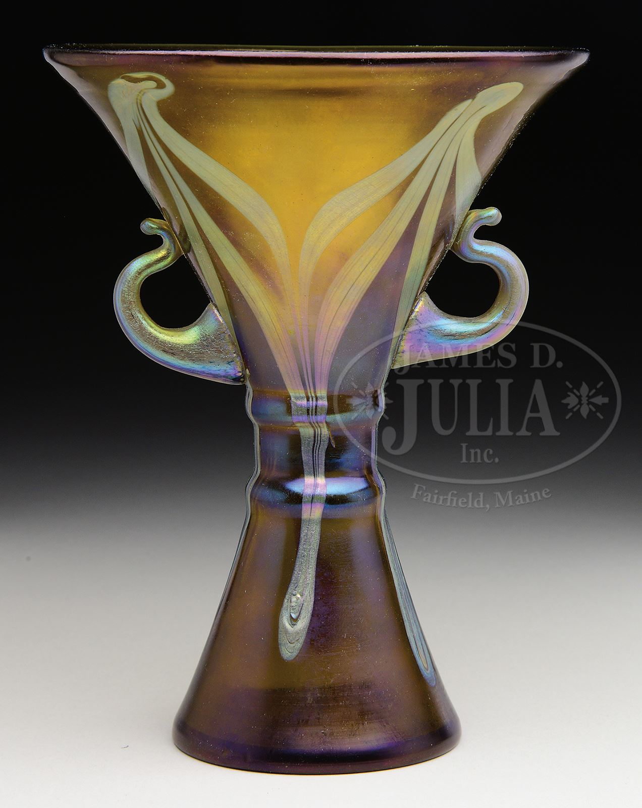 LOETZ DECORATED VASE.