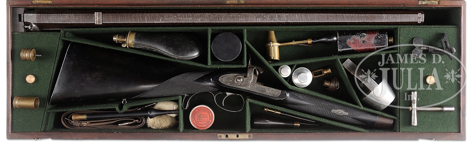 MASSIVE AND HIGH ORIGINAL CONDITION CHARLES OSBORNE 6 BORE PERCUSSION ...