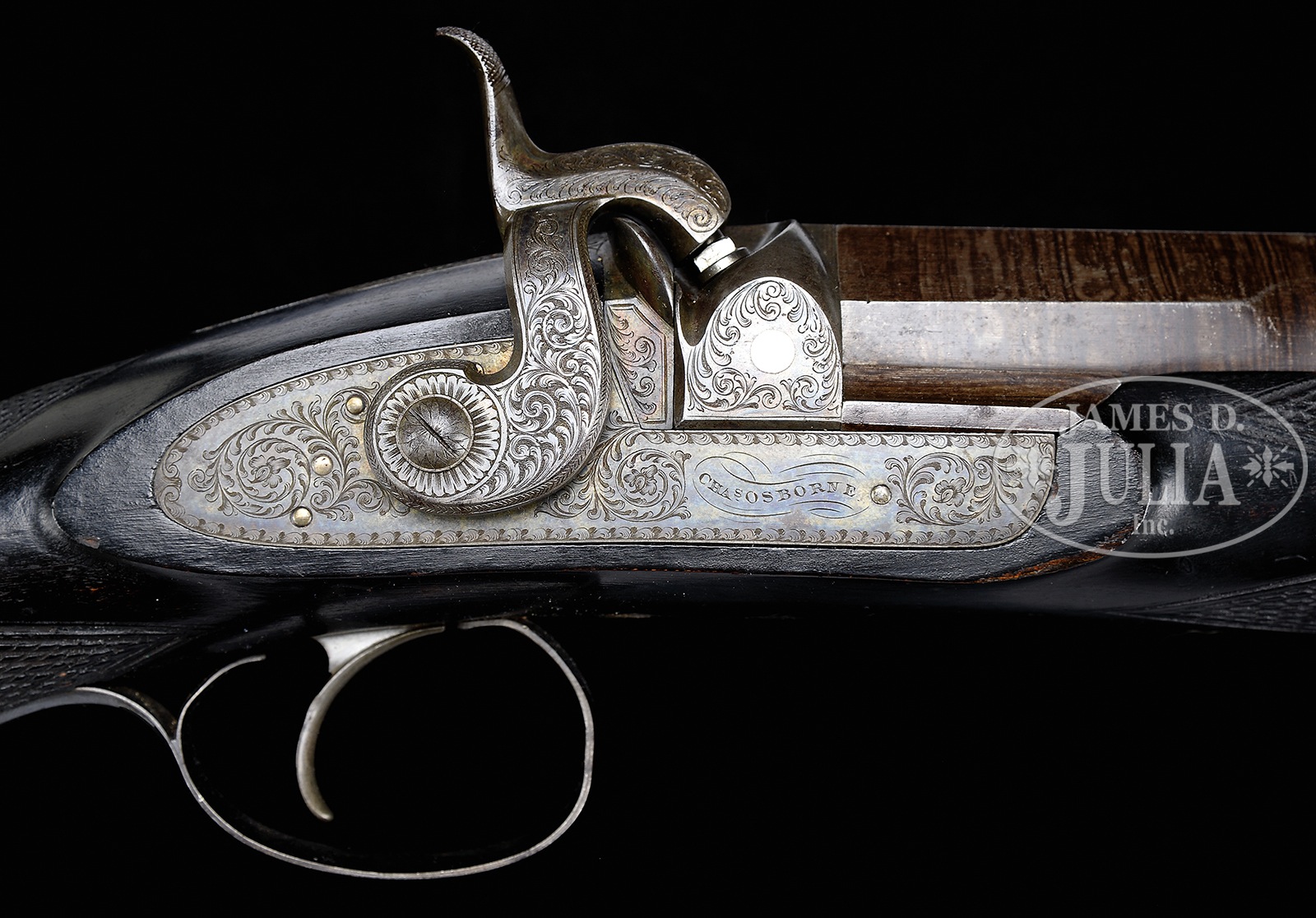 MASSIVE AND HIGH ORIGINAL CONDITION CHARLES OSBORNE 6 BORE PERCUSSION ...