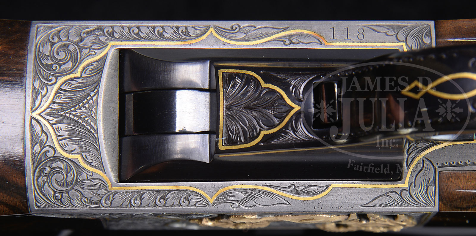 INCREDIBLE RELIEF GOLD INLAID RUGER NO. 1 CUSTOM ENGRAVED AND STOCKED ...