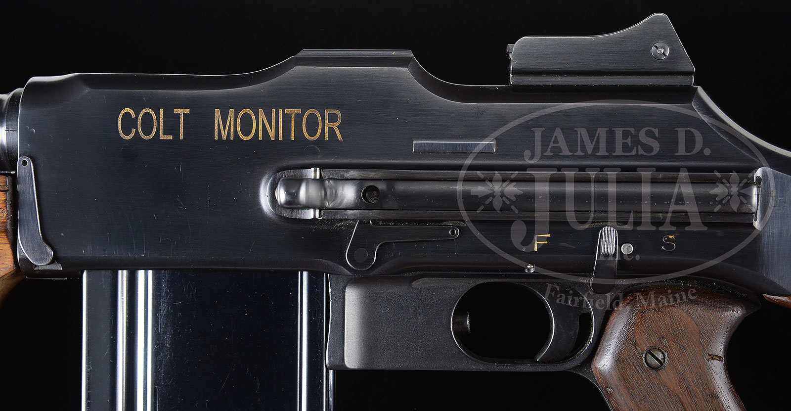 ABSOLUTELY FANTASTIC EXCEEDINGLY RARE COLT MONITOR MACHINE GUN U.S.M.C ...