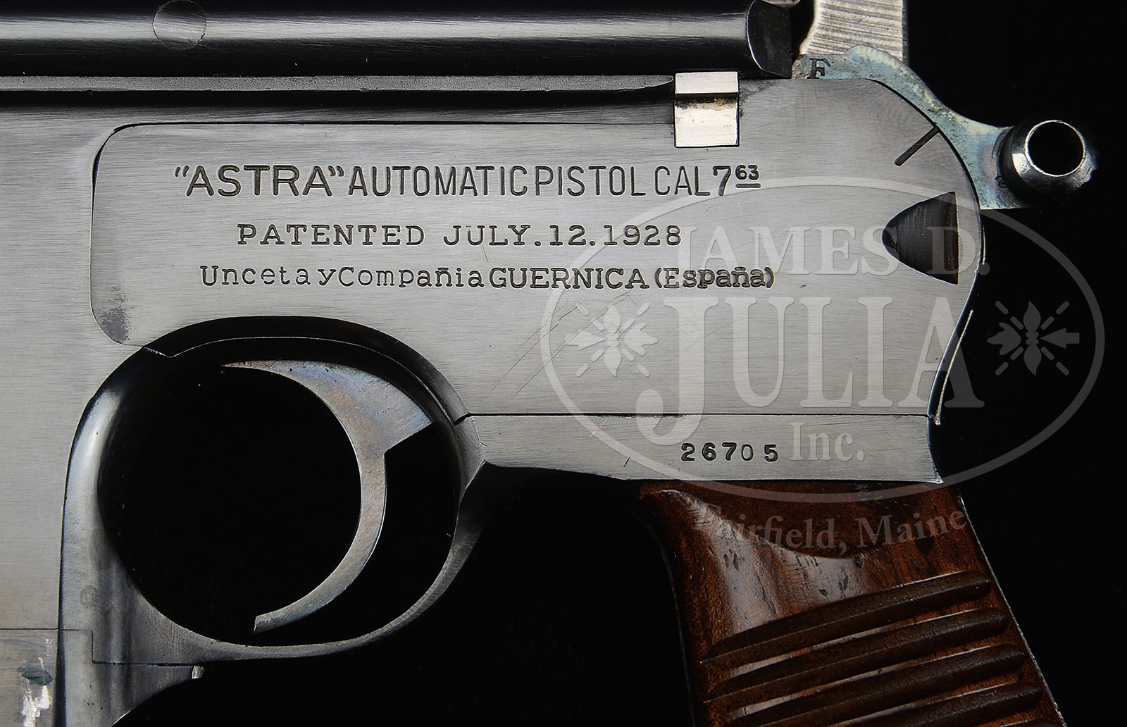 EXTREMELY RARE 20 SHOT ASTRA MODEL 900 SEMI-AUTOMATIC PISTOL WITH ...