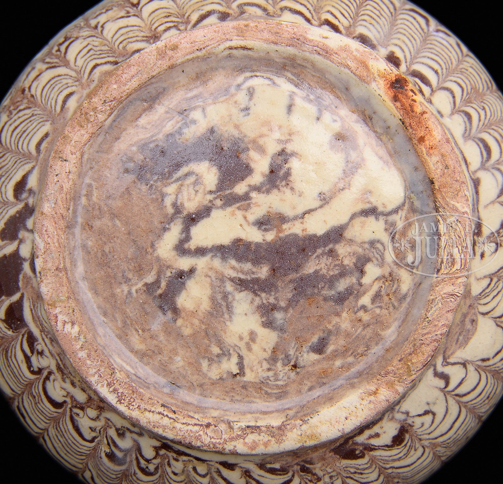 GLAZED JIAO TAI STONEWARE TEAPOT.