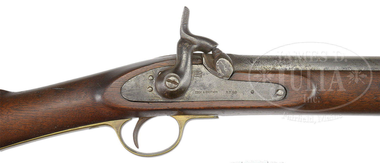 RARE, EARLY AND FINE NEW ORLEANS PRODUCED CONFEDERATE COOK & BROTHER RIFLE.