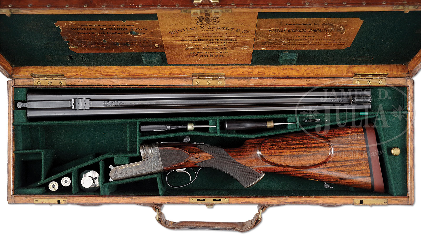 RARE AND DESIRABLE .577 NITRO 750 GRAIN “BEST” QUALITY WESTLEY RICHARDS ...