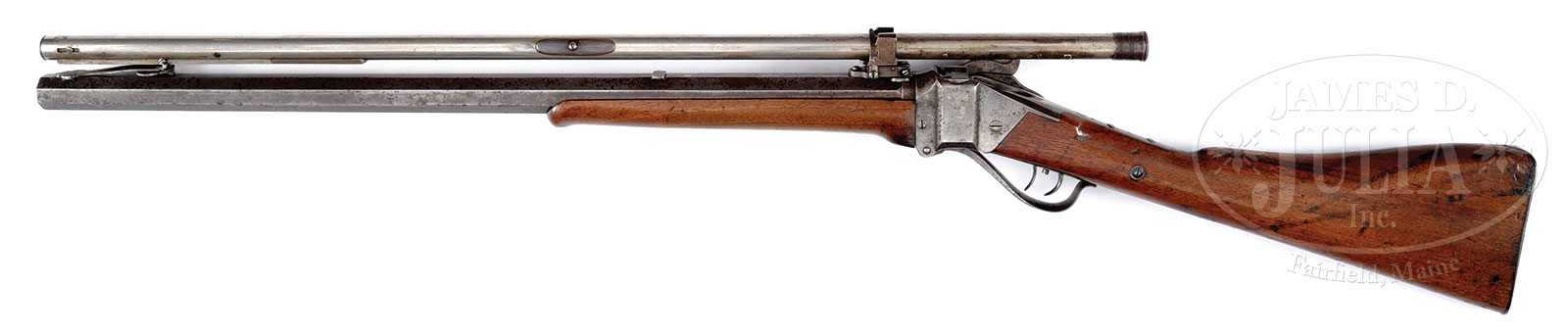 CHEYENNE, WYOMING ASSOCIATED SHARPS MODEL 1874 RIFLE WITH TELESCOPE AND ...