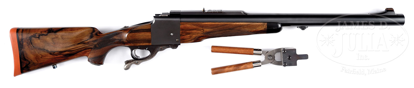 HUMONGOUS FOUR BORE FARQUHARSON TYPE DROPPING BLOCK SINGLE SHOT RIFLE ...